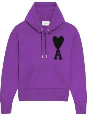 Ami Paris Wool Sweatshirts Hoodies For Women