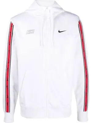 Nike Logo Print Hoodie - White