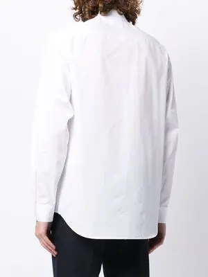 JIL SANDER Stand-collar Cotton Shirt - White