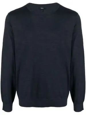 Theory Round-neck Knit Jumper - Blue