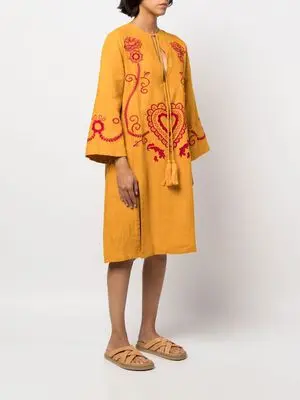 PAULA Embroidered Kaftan Dress