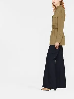 Theory Belted Wool-blend Coat