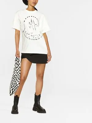 Moncler Bi-colour Logo-print T-shirt