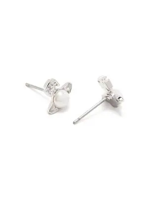 VIVIENNE WESTWOOD Balbina Stud Earrings - Silver