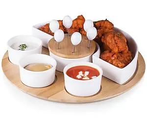 TOSCANA Nfl Symphony Appetizer Serving Tray Set