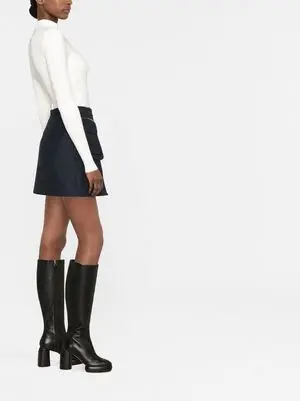 COURREGES Ribbed-knit Top