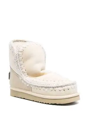 Mou Glitter Logo Ankle Boots