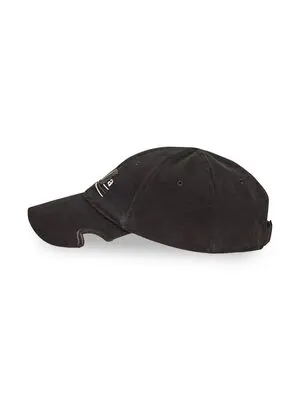 Balenciaga Gaffer Baseball Cap - Black | Editorialist