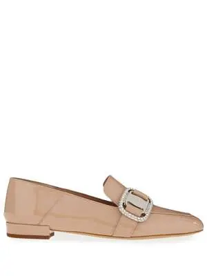 Ferragamo Silver Tone Flats For Women