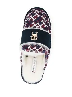 Tommy Hilfiger Logo-plaque Mule Slippers