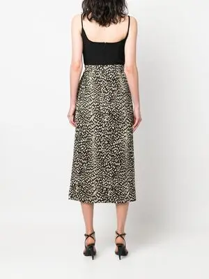 Roberto Cavalli Leopard-print Midi Skirt