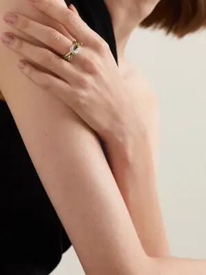ANANYA Chakra 18-karat Multi-stone Ring - Green