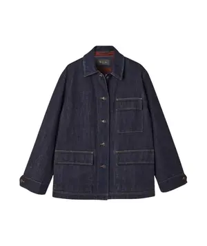Loro Piana Cotton And Cashmere Denim Shirt - Blue
