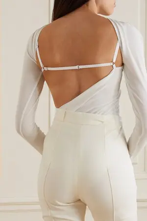 Jacquemus Carozzu Open-back Bodysuit - White