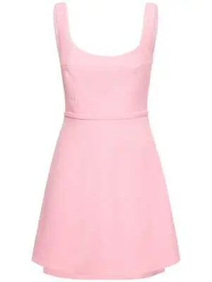 EMILIA WICKSTEAD Marissa Double Crepe Mini Dress - Pink