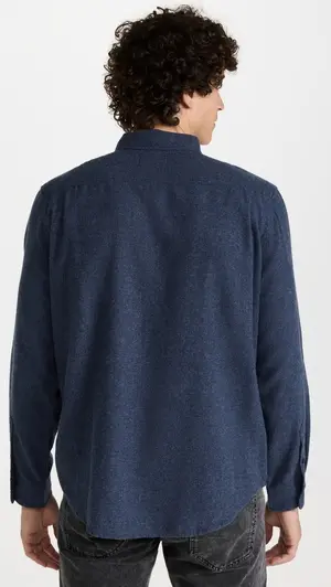 Rails Runson Button Down Shirt - Heather Blue