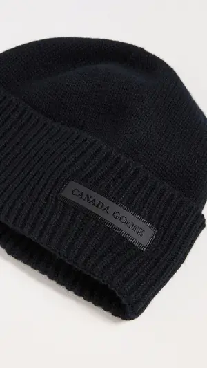 Canada Goose Small Emblem Beanie - Black