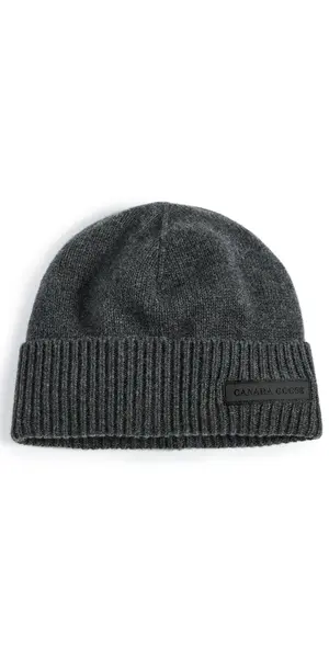 Canada Goose Small Emblem Beanie Iron Grey