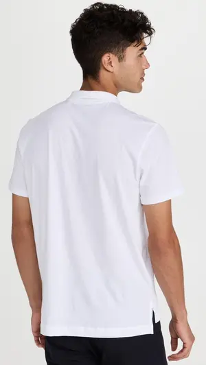 ATM Anthony Thomas Melillo Classic Jersey Polo - White