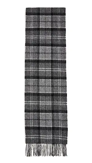 Barbour Wool Cashmere Tartan Scarf