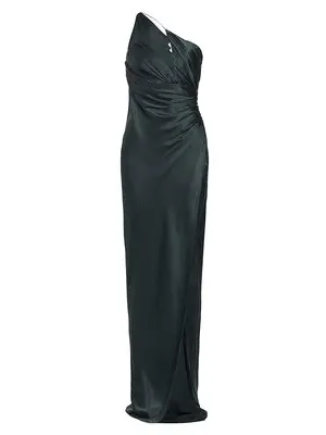 THE SEI Women's Asymmetric Silk One-Shoulder Gown - Night  - Night