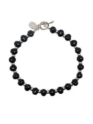 DOWER & HALL Beaded T-bar Bracelet - Black
