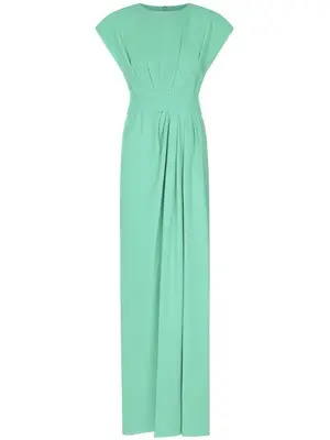 Dolce & Gabbana Pleated Cap-sleeve Gown