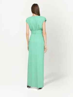 Dolce & Gabbana Pleated Cap-sleeve Gown