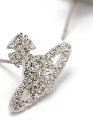 VIVIENNE WESTWOOD Crystal-embellished Logo Stud Earrings
