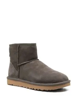 UGG Classic Mini Ii Shearling Ankle Boots - Grey
