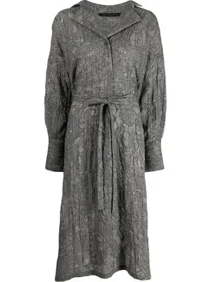 FORME D'EXPRESSION Long-sleeve Tunic Shirt Dress