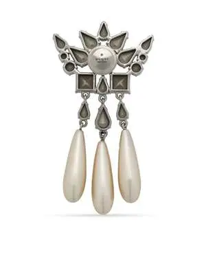 Gucci Interlocking G Pearl Brooch