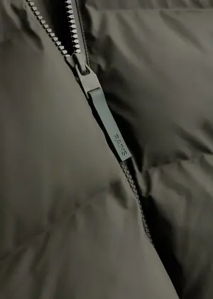 Rains Quilted Waterproof Jacket - Dark Green