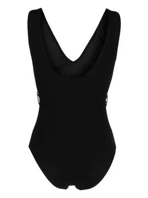 DUSKII Ribbed V-neck Swimsuit