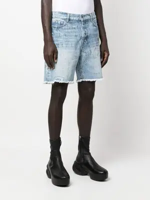 Amiri Logo-print Denim Shorts