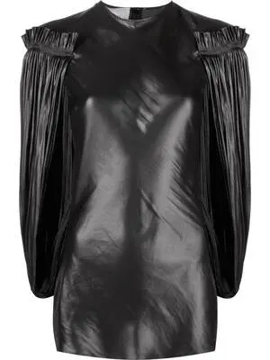 Stella McCartney Pleated Cut-out Sleeves Blouse