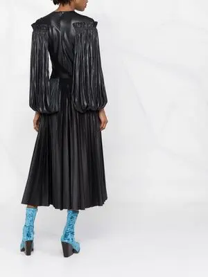 Stella McCartney Pleated Cut-out Sleeves Blouse