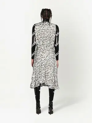 Balenciaga Logo-print Midi Dress