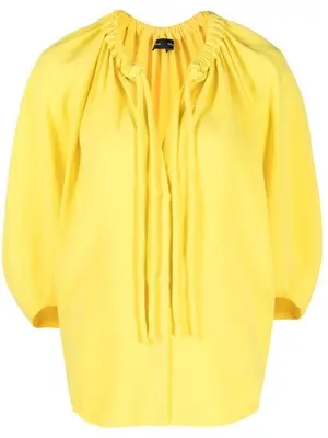 Women's Gathered Stretch-crepe Blouses