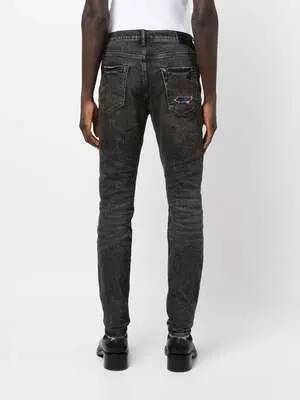 PURPLE BRAND Distressed-effect Slim-fit Jeans