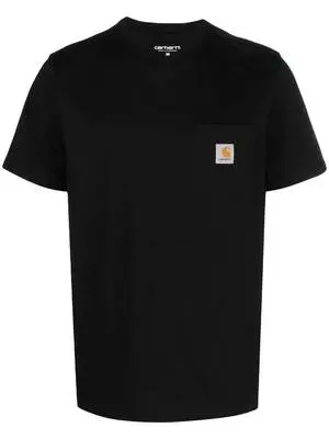 Carhartt Work In Progress Logo-patch Pocket T-shirt - Black