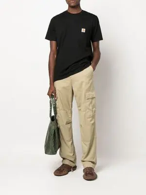 Carhartt Work In Progress Logo-patch Pocket T-shirt - Black
