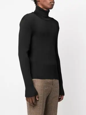 WALTER VAN BEIRENDONCK Ribbed Roll Neck Jumper