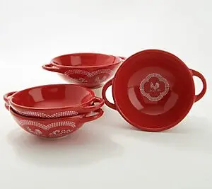 TEMP-TATIONS Doodle Doo Set Of 4 Essential Wokbowls - One-color
