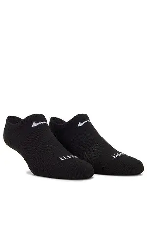 Nike Everyday Plus Cushion Training No Show 6-pair Sock Set - Black & White