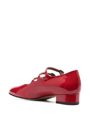 CAREL Buckled Patent Leather Pumps
