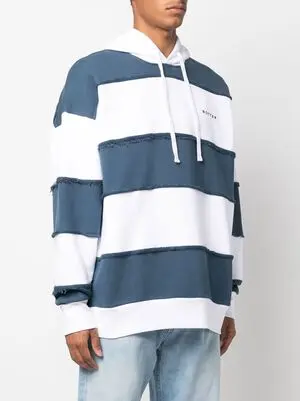 BOTTER Logo-print Striped Hoodie - White