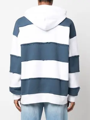 BOTTER Logo-print Striped Hoodie - White