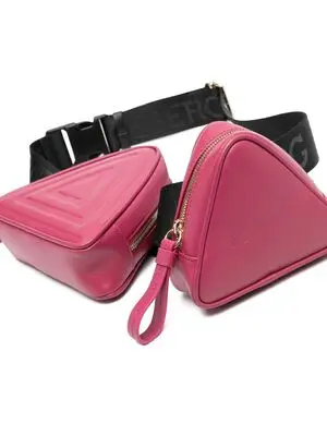 Iceberg Leather Triangle Belt Bag