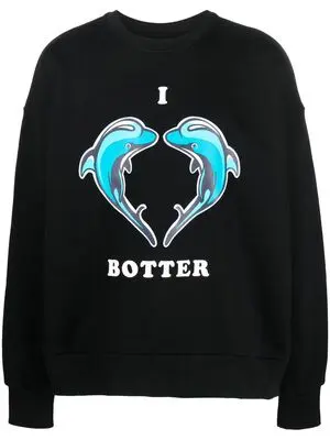 BOTTER Graphic-print Crewneck Sweatshirt - Black